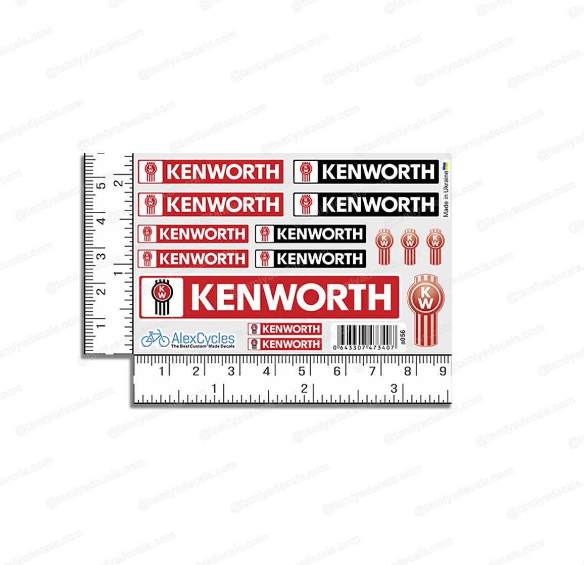 Kenworth 1/14 Scale RC Truck Stickers: Vinyl Model Truck Logos - Etsy