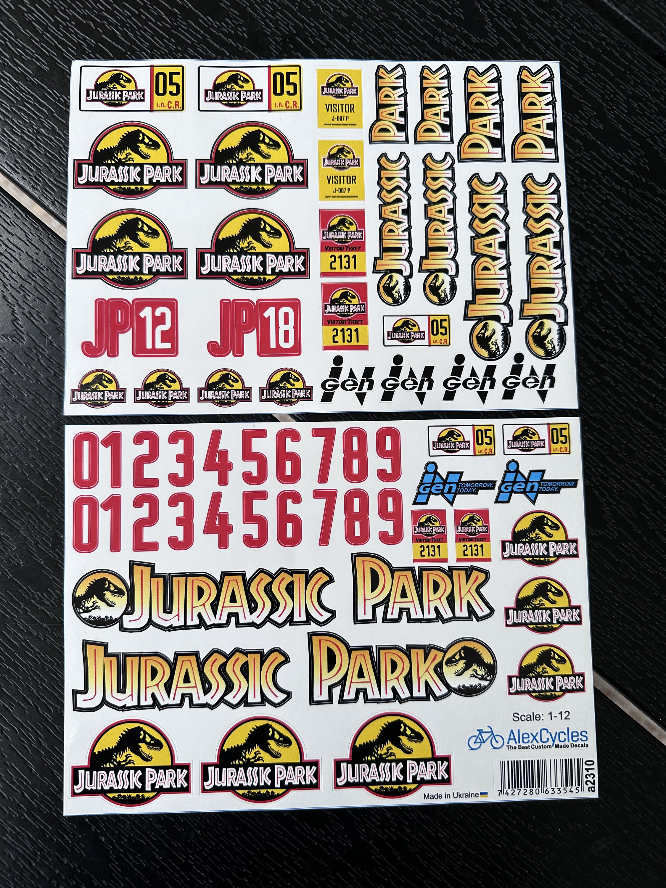 Jurassic Park RC Crawler Decal Kit: 1/10 Scale Vinyl Stickers for ...