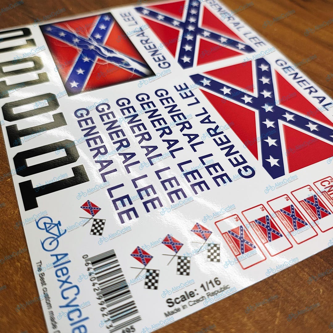 General Lee Stickers Custom Made Cut High Quality Vinyl Decals Stickers ...