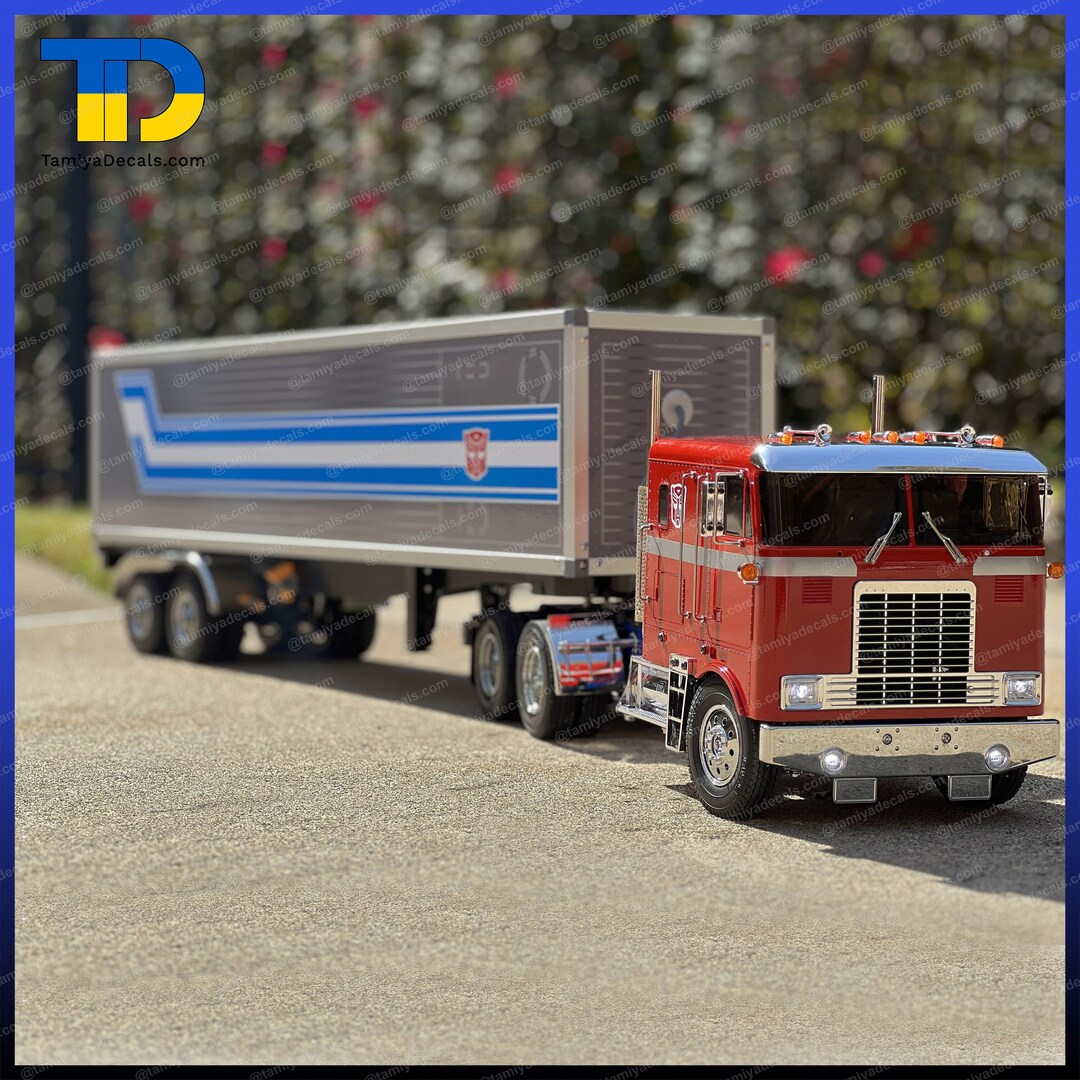 Transformers Tamiya Trailer 56302 2-axle 1:14 Scale Laminated Side Roof ...