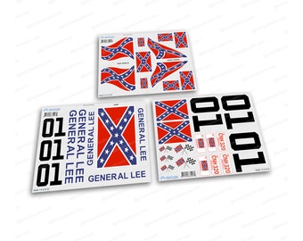 Dukes of Hazzard Car Decals - Etsy