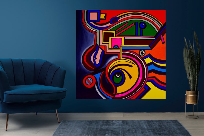 150x150 XL Paintings Artworks Hand-painted Canvas Art Acrylic - Etsy