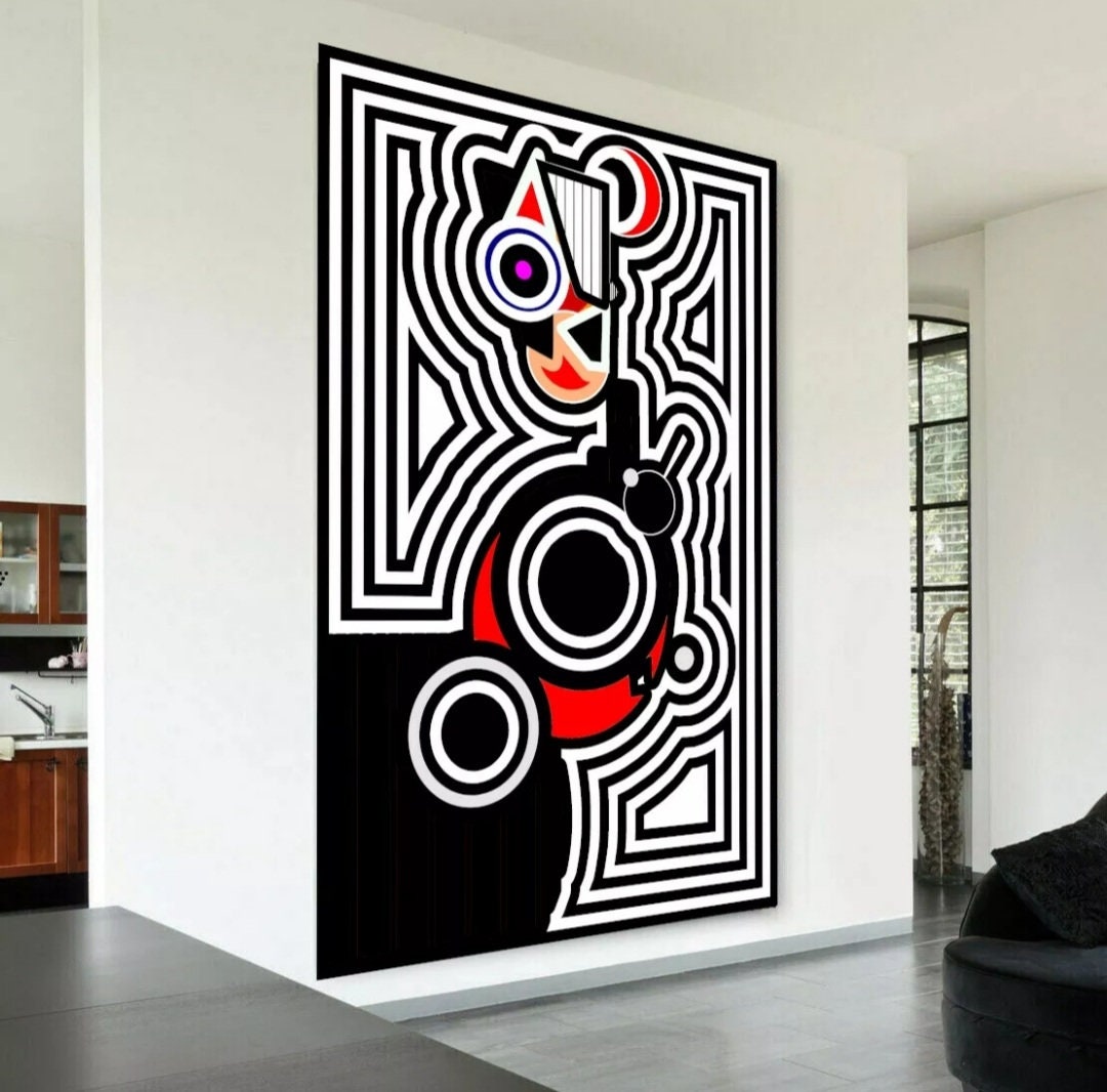 XXL Acrylic Painting 150 X 190 Cm Art Large Format Art Abstract Murals ...