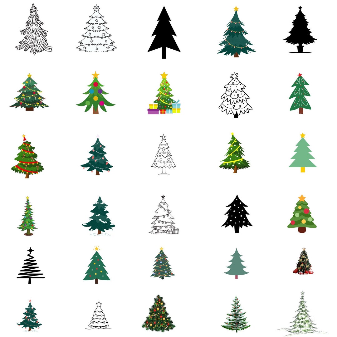 Christmas Tree SVG, Pine Tree SVG - Etsy