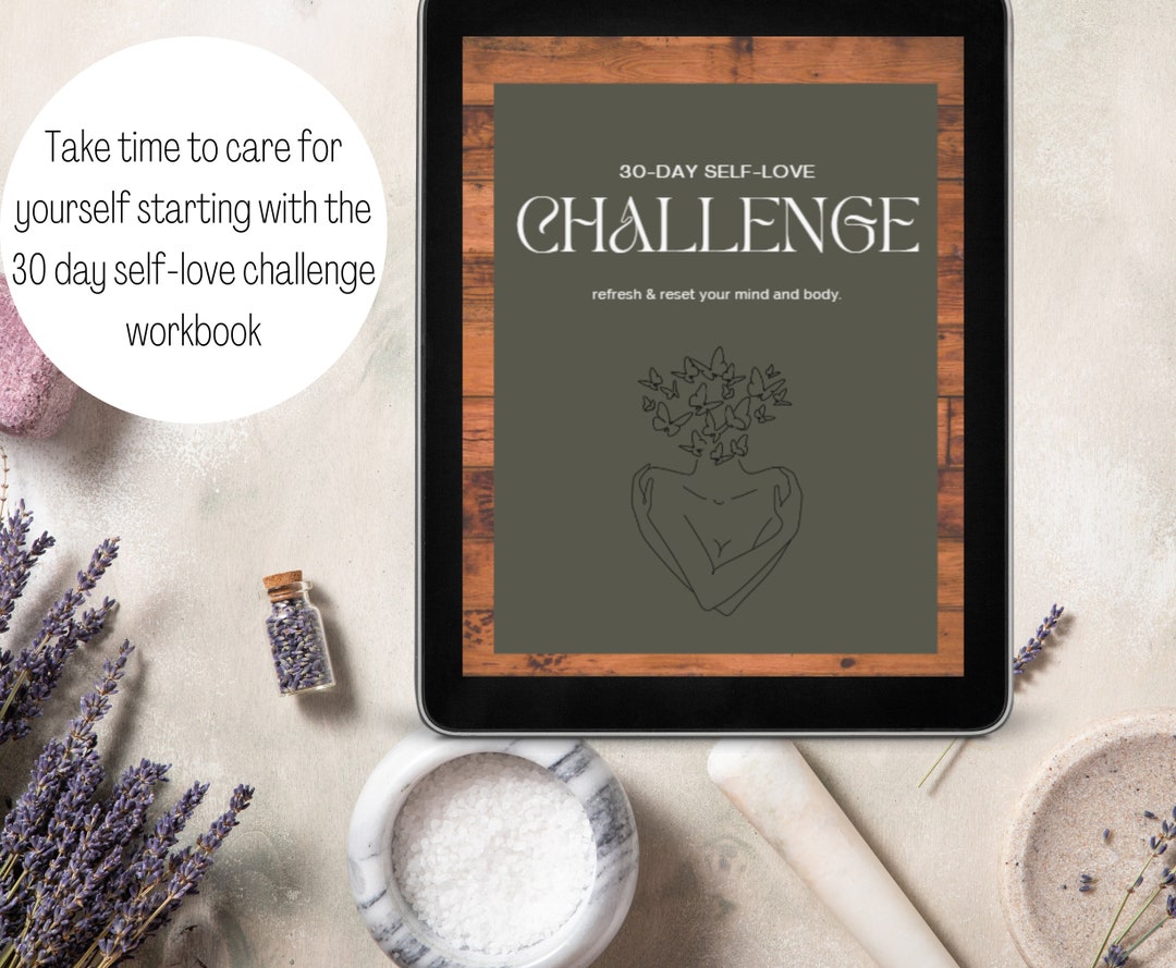 Digital Fillable PDF 30 Day Self Love Challenge Journal - Etsy