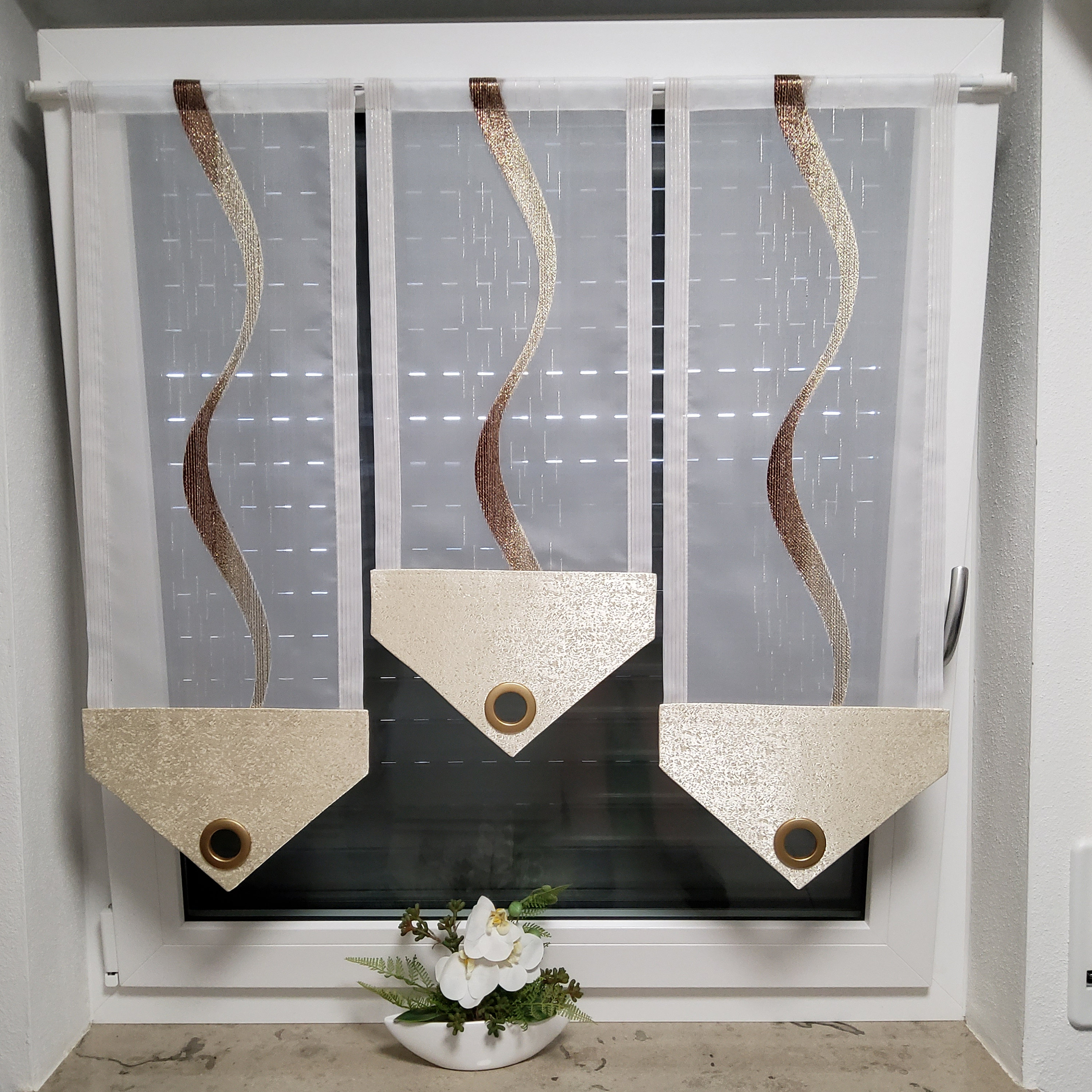 Scheibengardine 90 Cm Breit