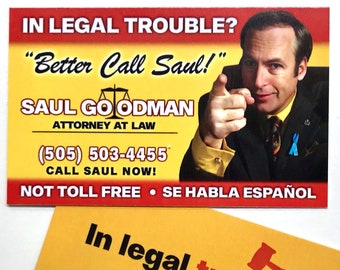 Better Call Saul Business Card - Etsy Ireland