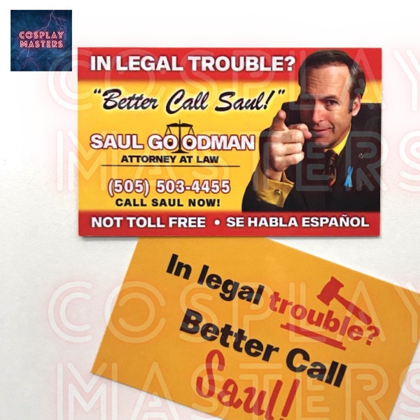 Saul Goodman Business Card - Etsy