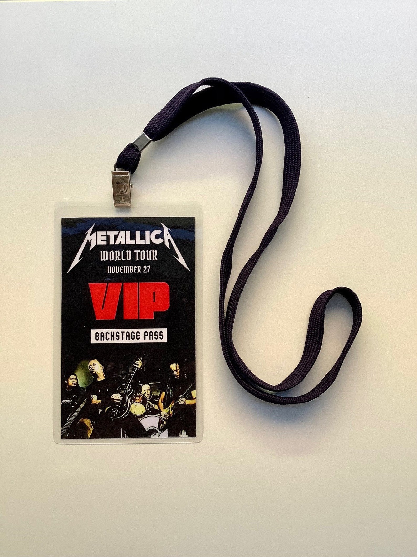 Metallica Concert Double Sided Commemorative Backstage Pass Design ...