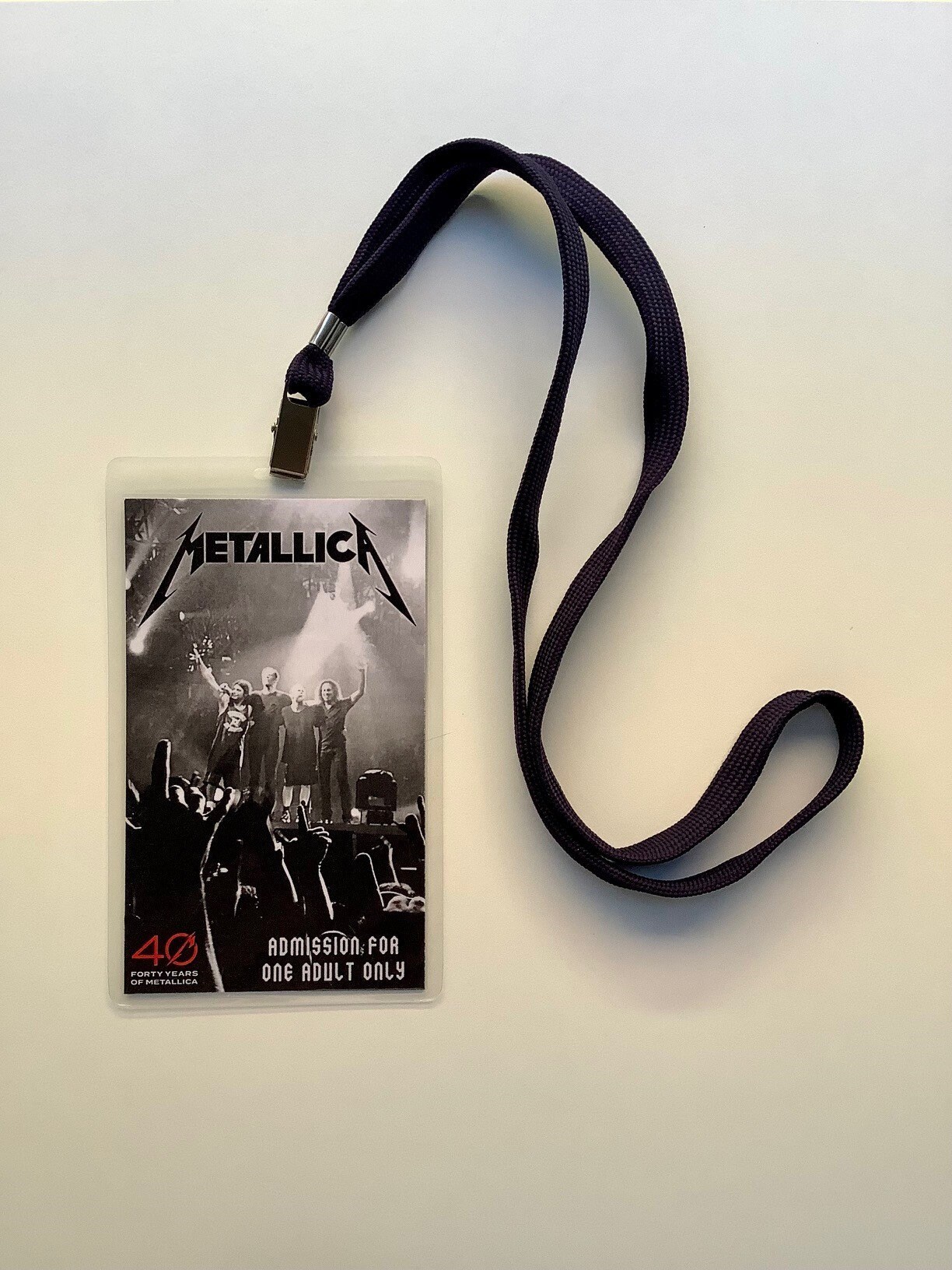 Metallica Concert Double Sided Commemorative Backstage Pass Design ...