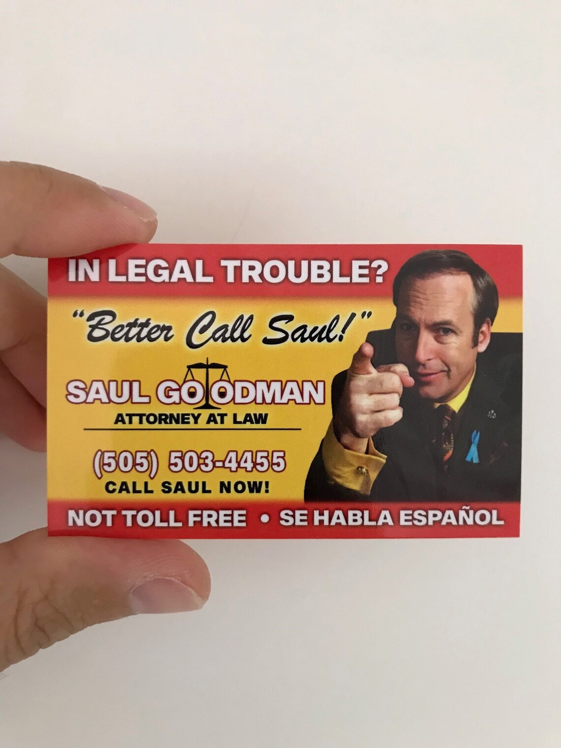 Better Call Saul Business Card Prop Saul Goodman - Etsy Better Call Saul Business Card Prop Saul Goodman - Etsy