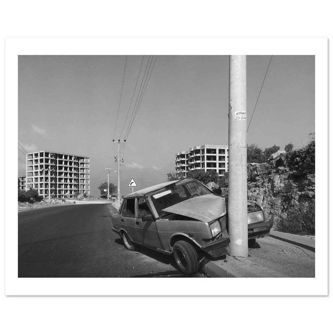 Urban Poster, Wasted Car, Crash Scene, Photography Print, Fiat Poster ...