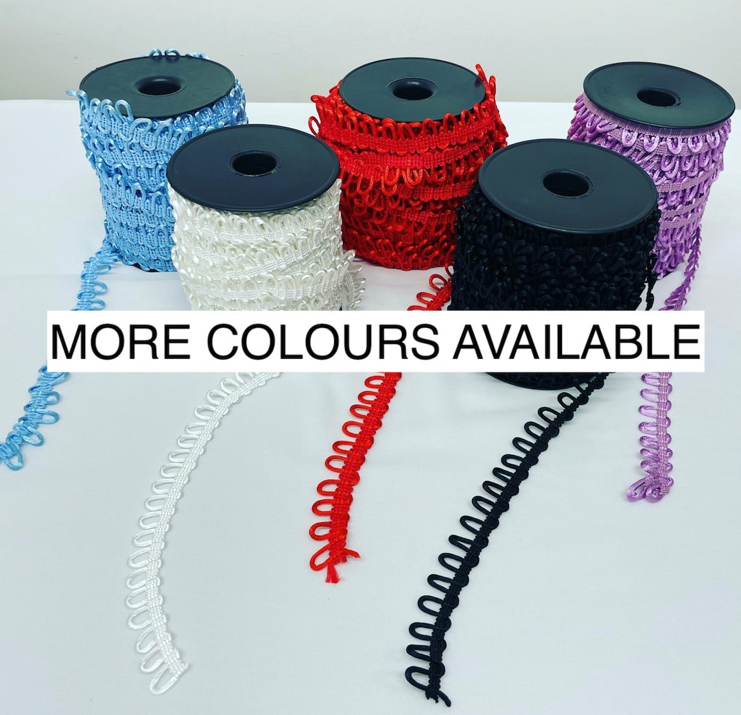 Bridal Button Looping, Button Hole Loops, Non-elastic. Rouleau Button ...