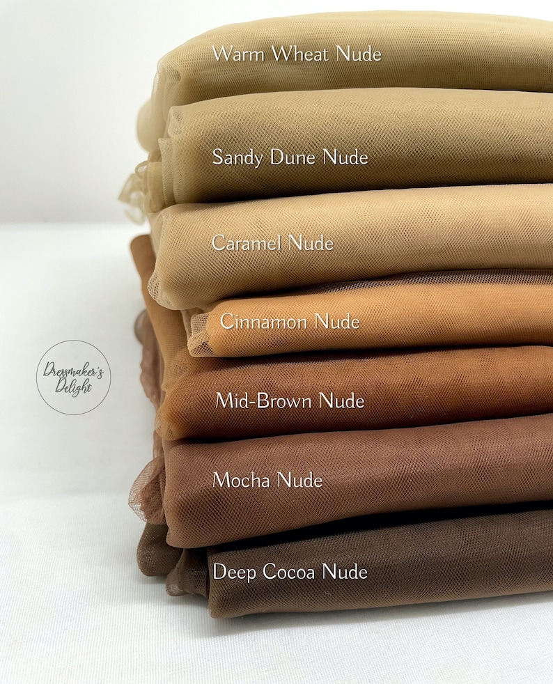 Nude Skin Tone Illusion Tulle, Invisible Skin Mesh, See-through Nude ...