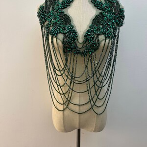 Beaded Sparkling Rhinestone Appliqué Sew-on Patches With Tassel Detail ...