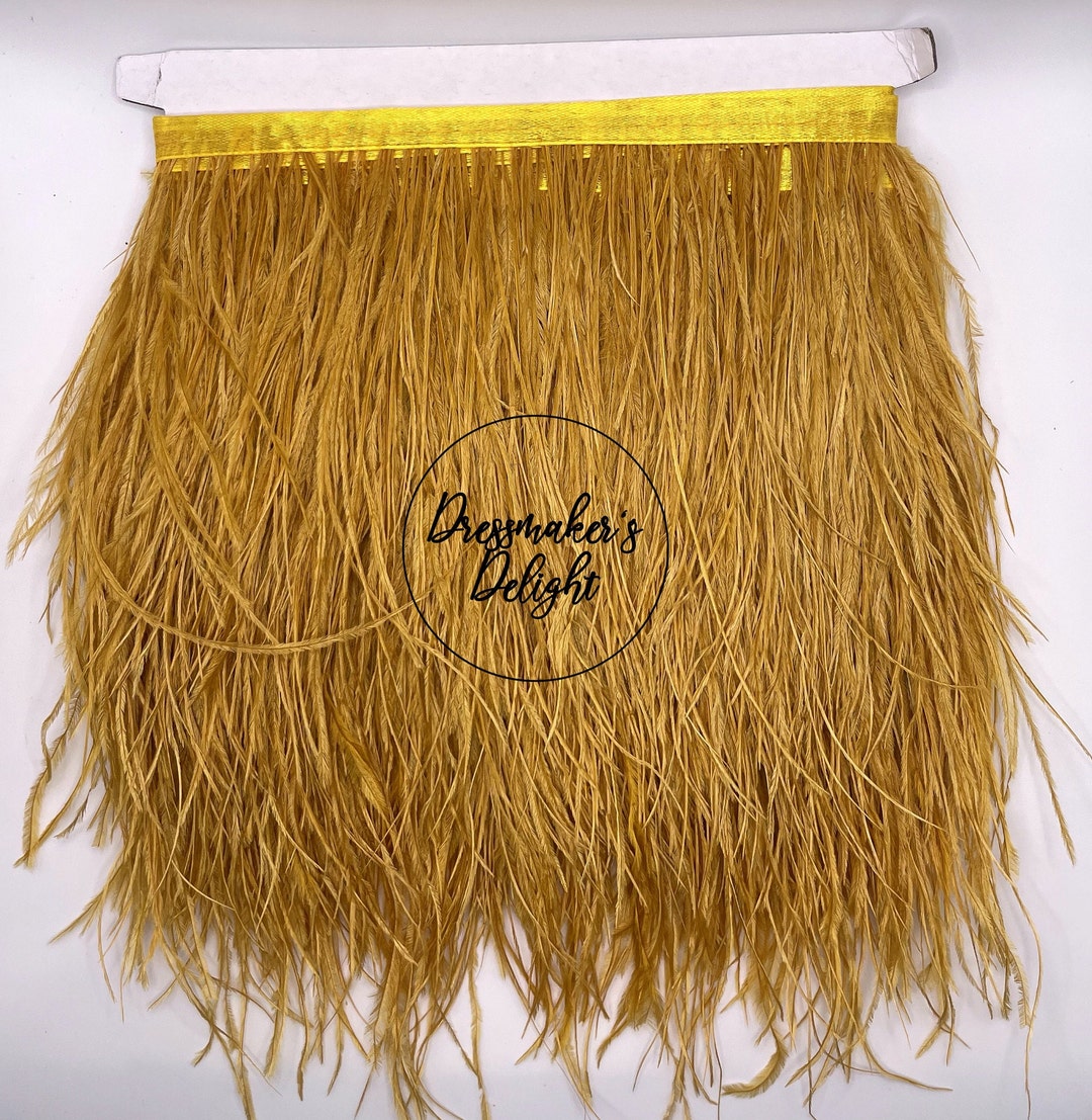 Ostrich Feather, Fringe Trim Ribbon Tape, Trimming Millinery ...