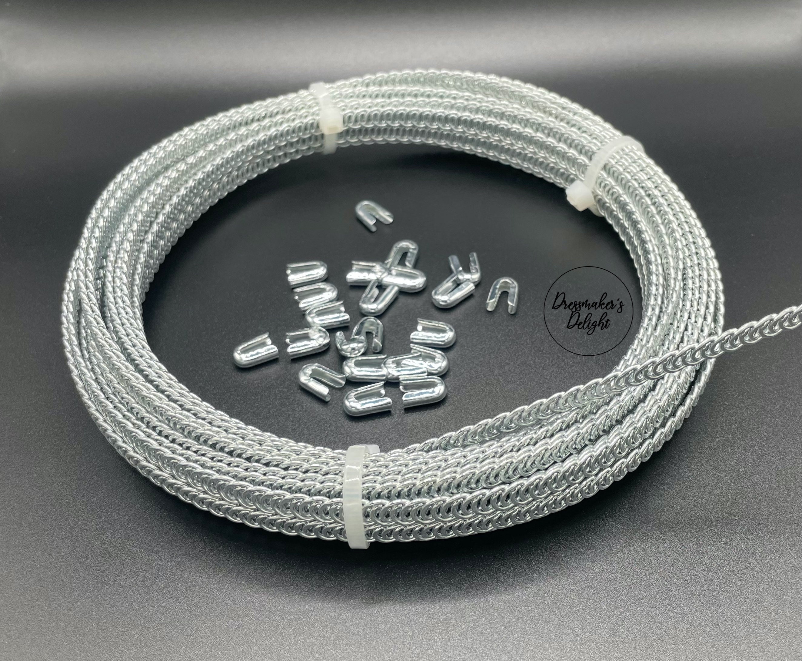 7mm Spiral Steel Boning, Metal Bones, Corset Steel Boning With Steel ...