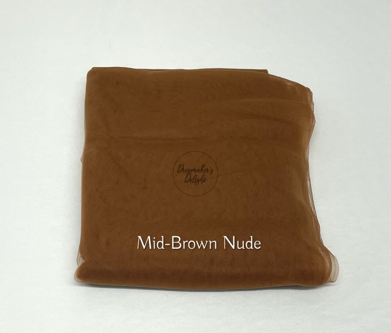 Nude Skin Tone Illusion Tulle, Invisible Skin Mesh, See-through Nude ...