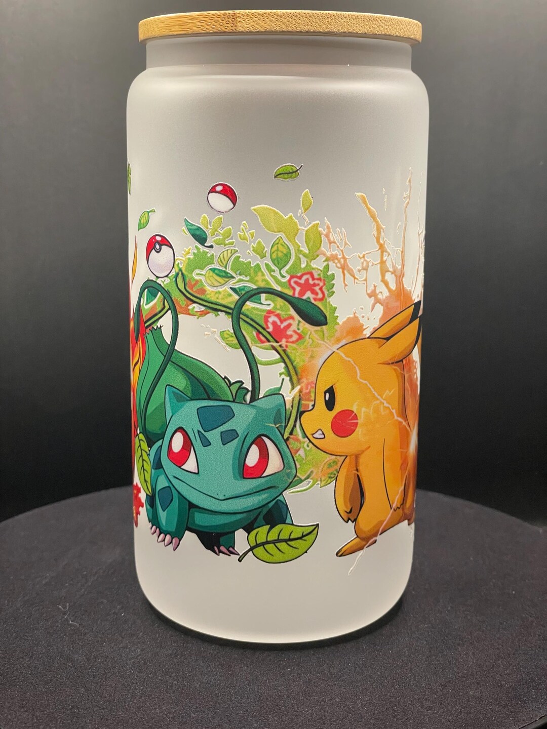 Pokémon 16oz. Frosted Glass Can Cup - Etsy