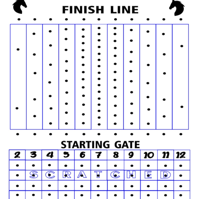 Horse Racing Game Board - Etsy