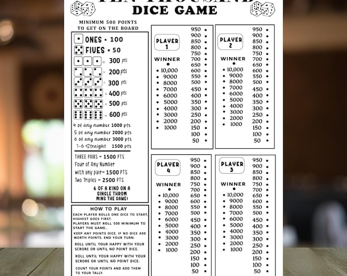 CNC Files: Yahtzee / Ten Thousand Travel Dice Game Boxes - Etsy Canada