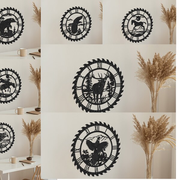 Wood Bear Wall Clock - Etsy