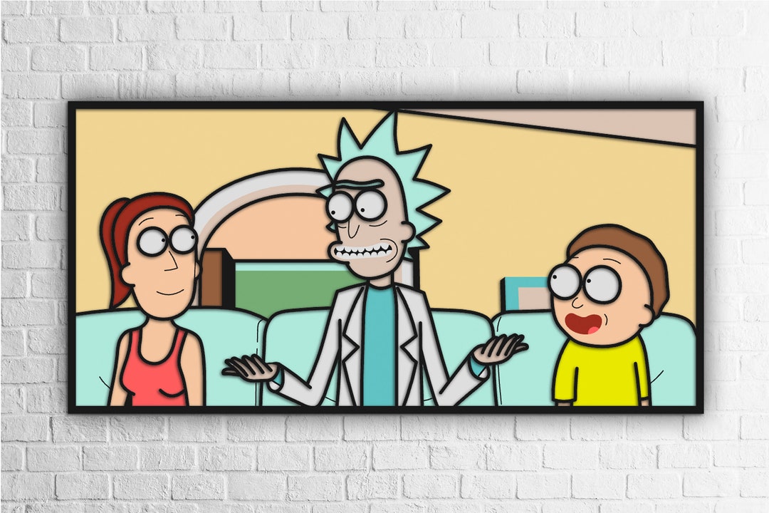 Cartoon Character Multilayer SVG, Anime Character Cut File, Plywood ...