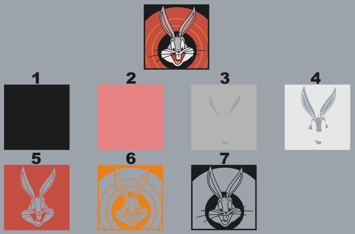 Cartoon Characters Multilayer SVG Cartoon Characters Cut - Etsy