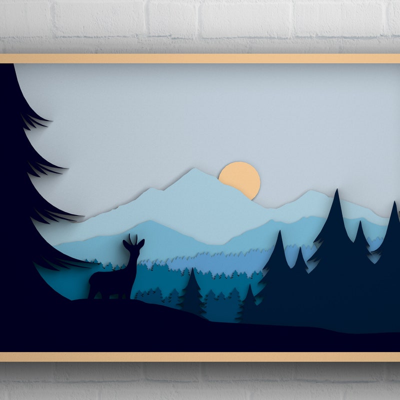Landscape Multilayer Svg - Etsy