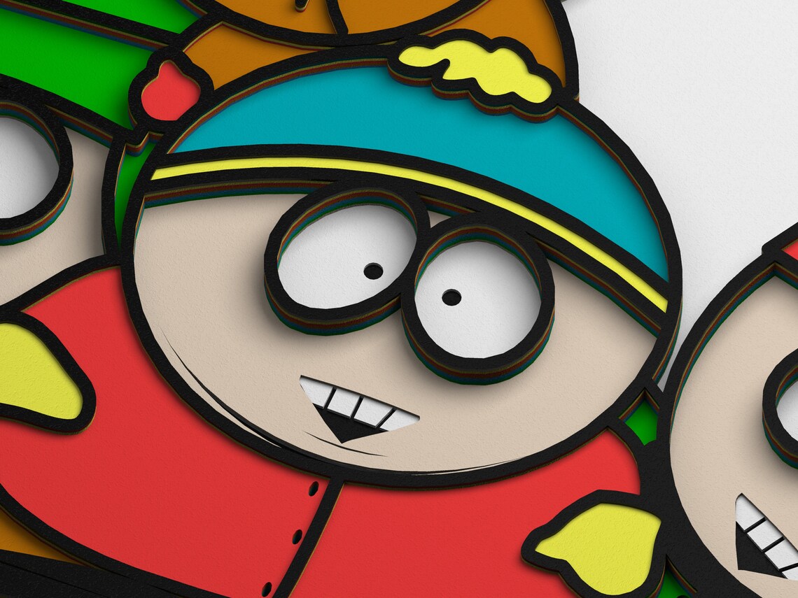 Cartoon Characters Multilayer SVG, Cartoon Characters Cut File, Plywood ...