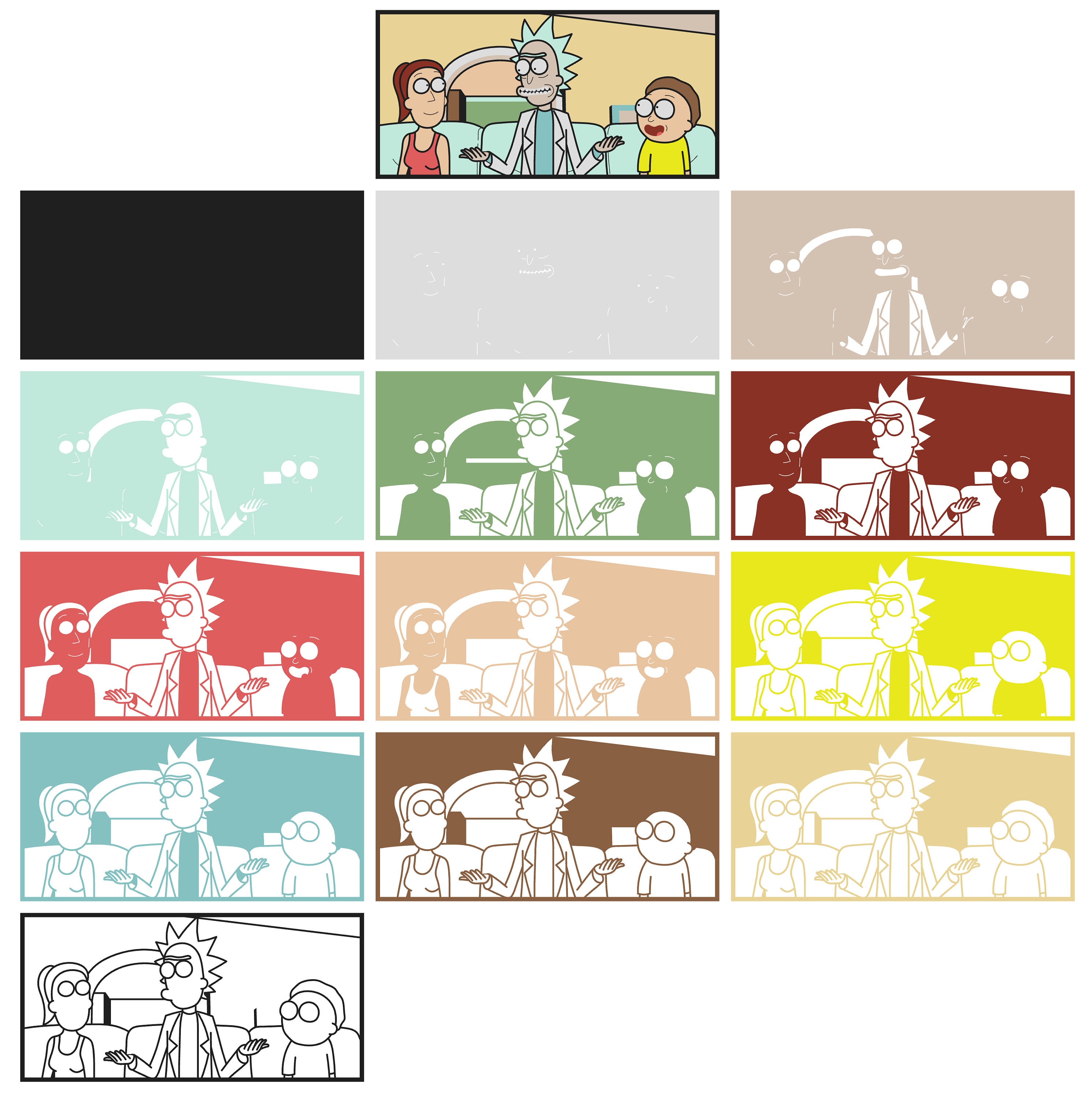 Cartoon Character Multilayer SVG, Anime Character Cut File, Plywood ...