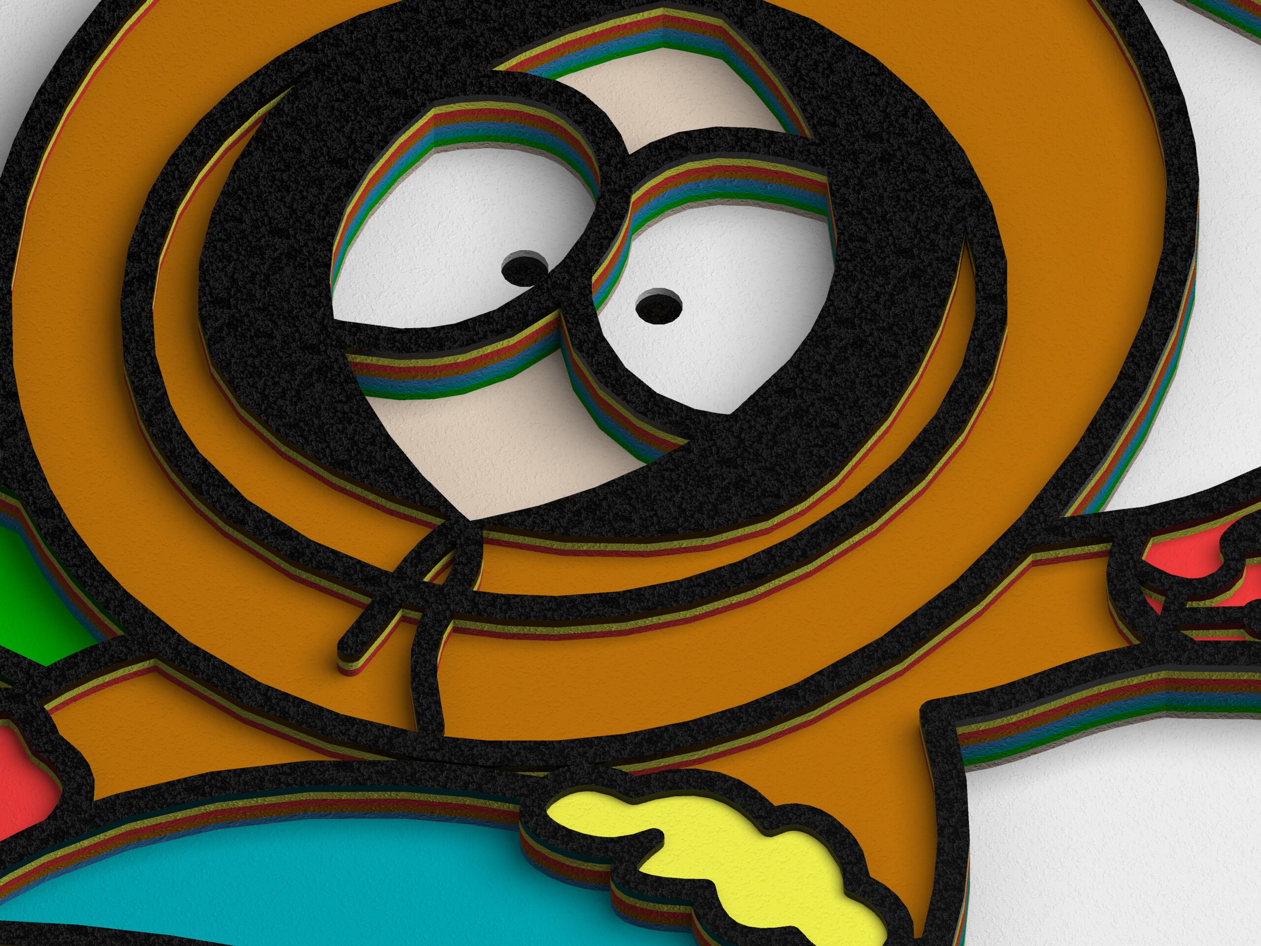 Cartoon Characters Multilayer SVG, Cartoon Characters Cut File, Plywood ...