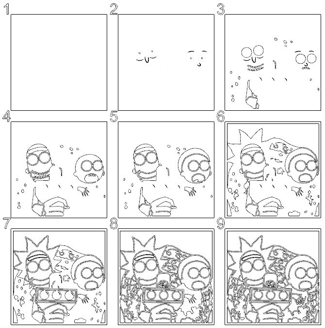 Cartoon Characters Multilayer SVG, Cartoon Characters Cut File, Plywood ...