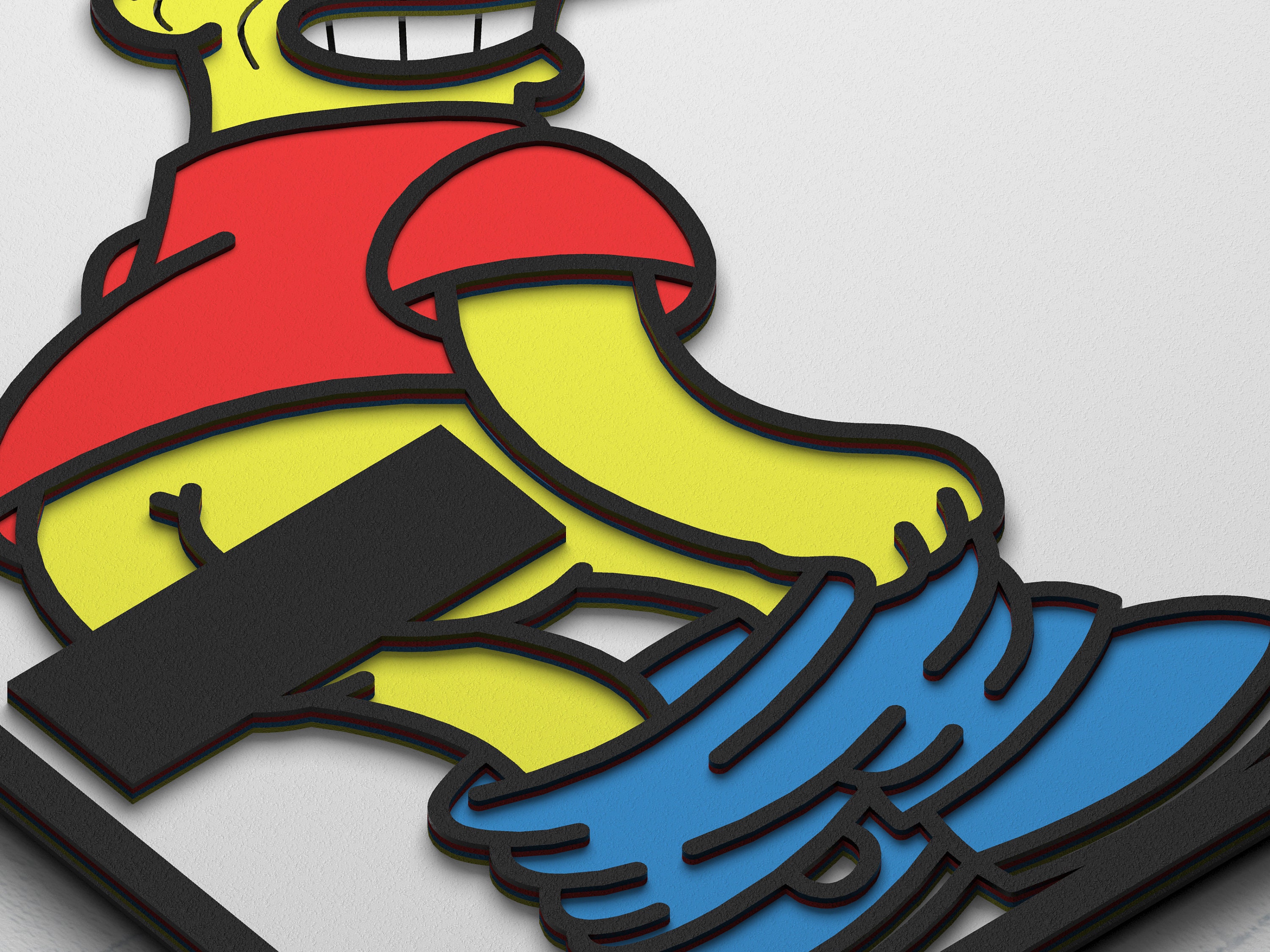 Cartoon Character Multilayer SVG Cartoon Character Cut File - Etsy