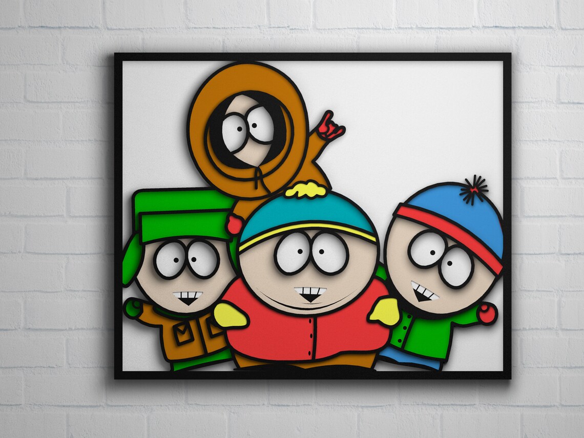 Cartoon Characters Multilayer SVG, Cartoon Characters Cut File, Plywood ...