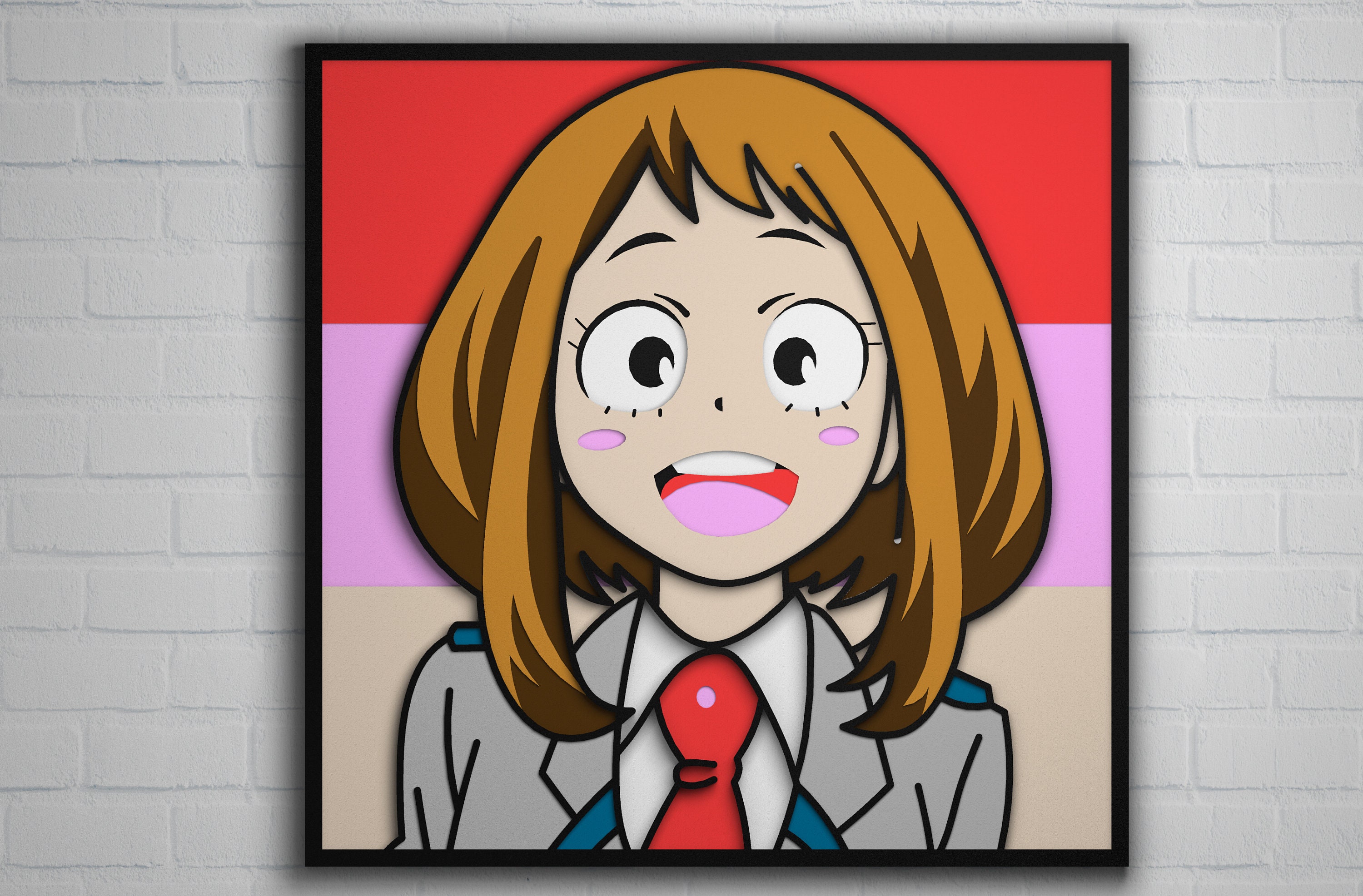 Anime Character Multilayer SVG, Anime Character Cut File, Plywood ...