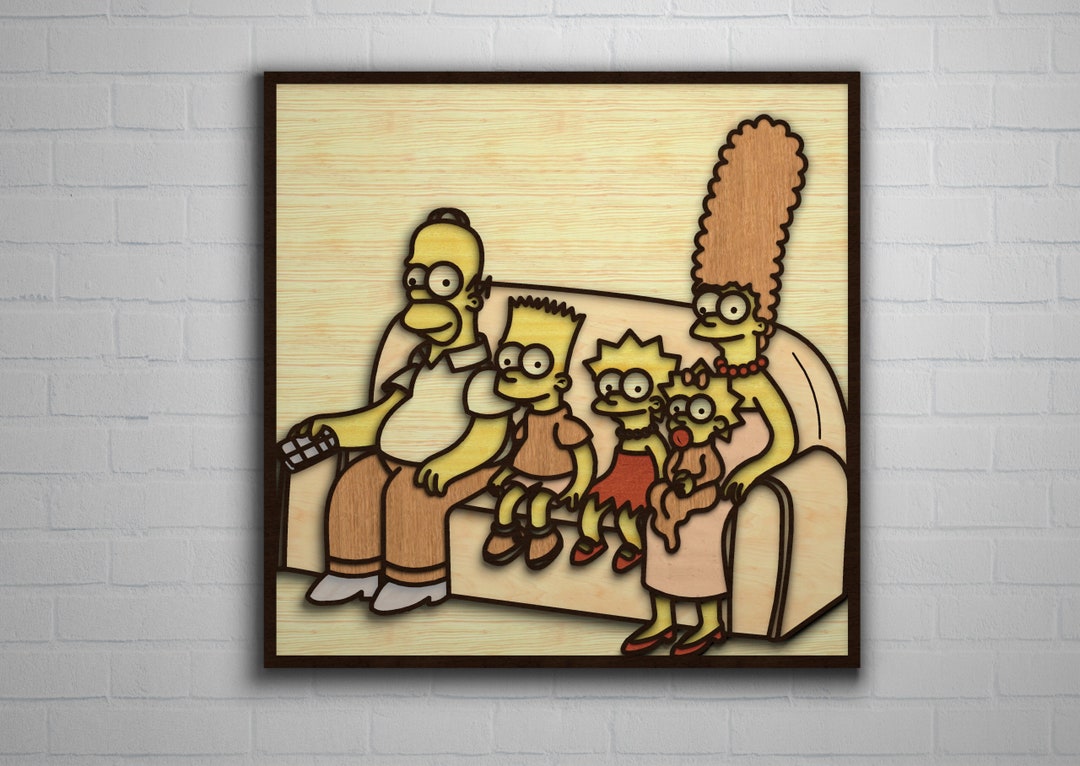 Cartoon Characters Multilayer SVG, Cartoon Characters Cut File, Plywood ...