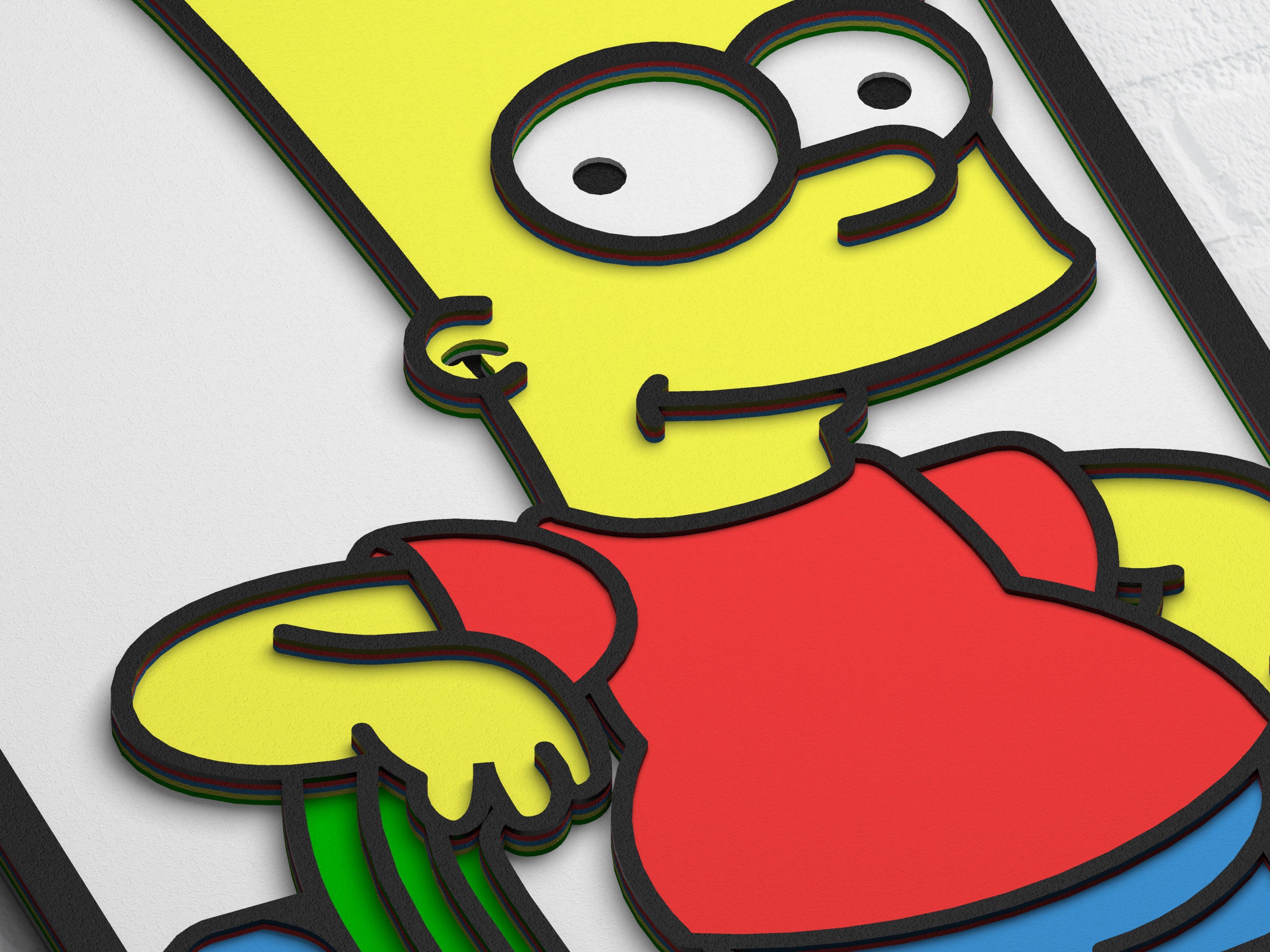 Cartoon Character Multilayer SVG, Cartoon Character Cut File, Plywood ...