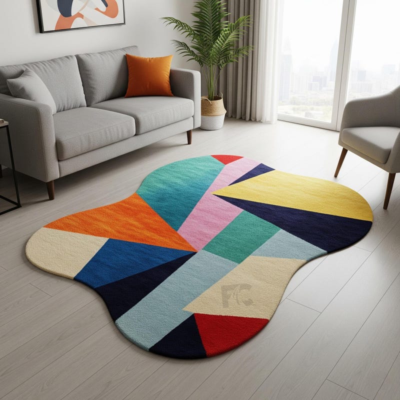 Abstract Shaped Rug - Etsy