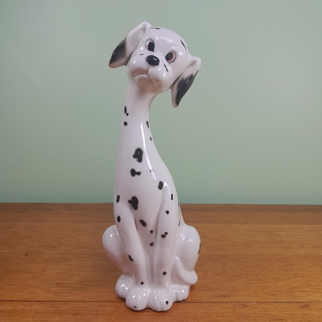 Vintage Long Neck Dalmatian Dog Ceramic Figurine, 25cm / 10in - Etsy