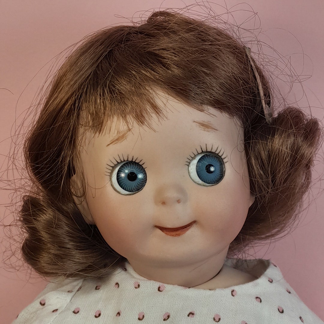 Vintage Germany Googly Eye Doll, Reproduction J.D.K 221, Large Blue ...