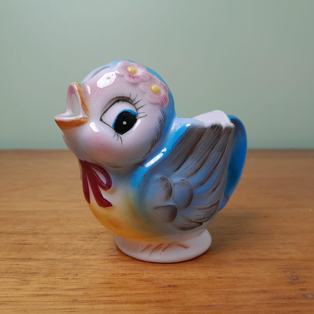 Lefton Bluebird Creamer - Etsy