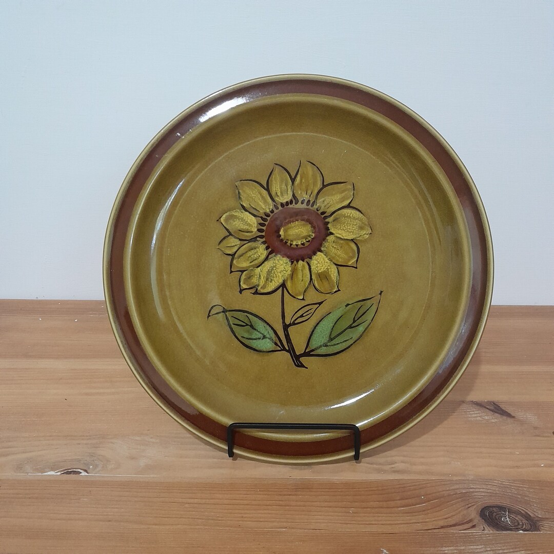 Vintage Sunflower Plate, 'alice', Made in Japan - Etsy