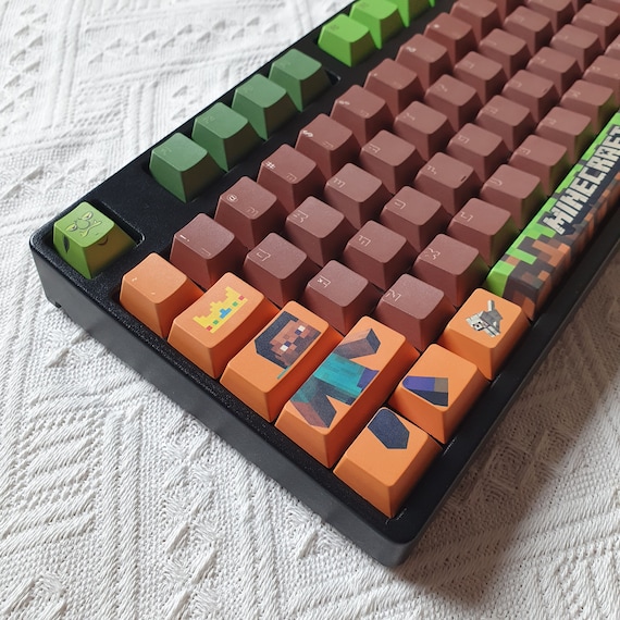 Minecraft Steve 104 Keycaps Set Fan-made Design PBT Cherry - Etsy