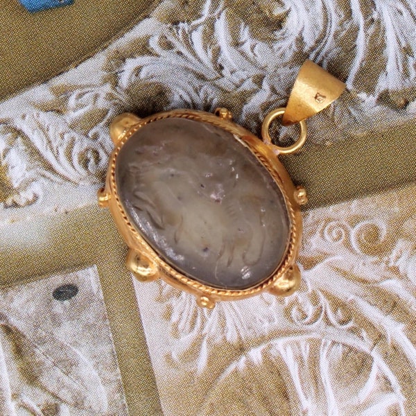 Intaglio Pendant - Etsy