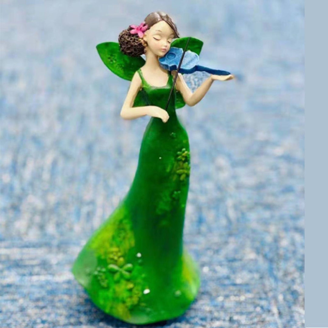 Fairy Figurine Girl Statue Garden Decor Resin Craft Fairy Statue With ...