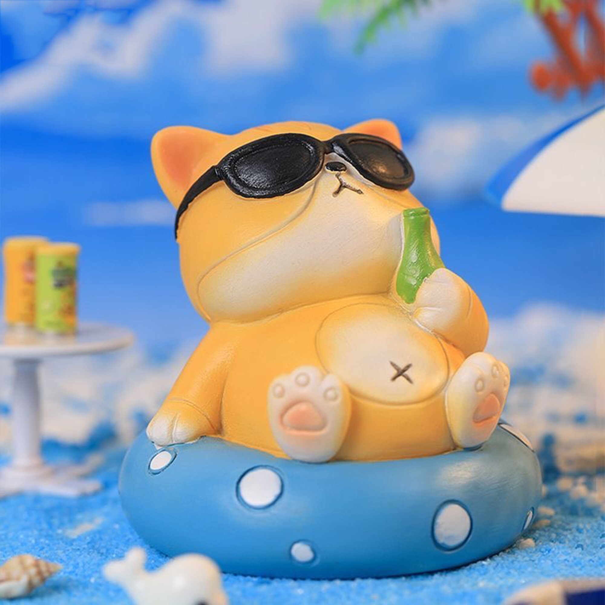 Pig Figurine Dog Statue With Swimming Pool Resin Pig - Etsy