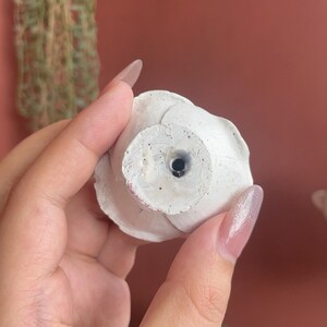 White Rose Figurine White Rose Statue Resin Rose Sculptures DIY Rose ...