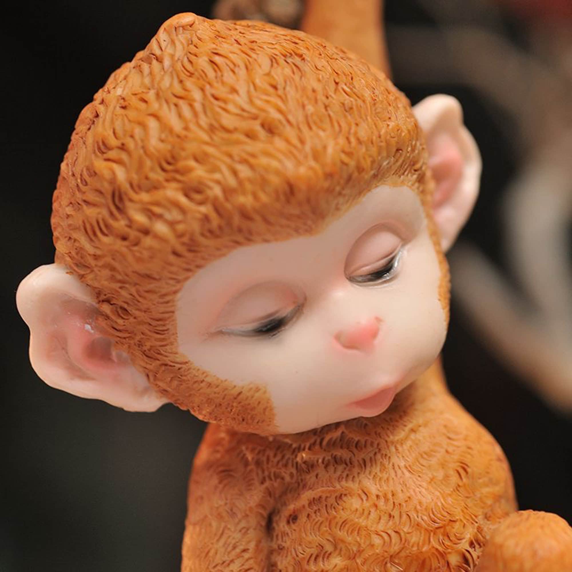 Swing Monkey Statue Monkey Sculpture Resin Monkey Figurine - Etsy