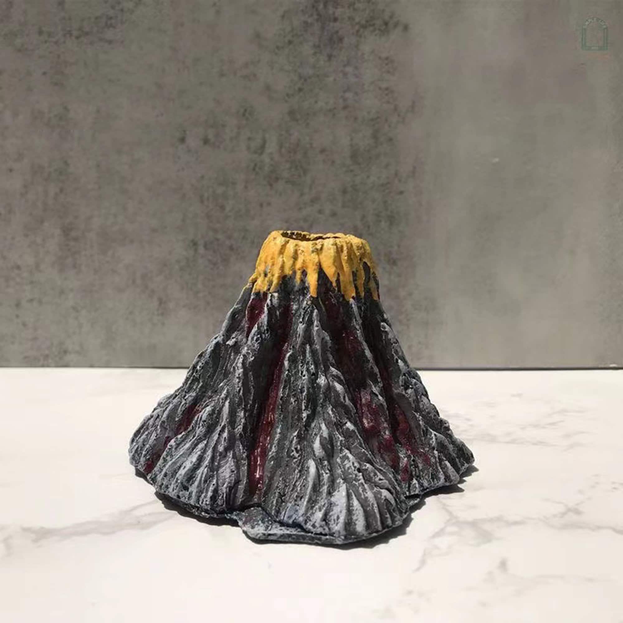 Volcano Figurine Volcano Statue Fish Tank Sculpture Resin - Etsy